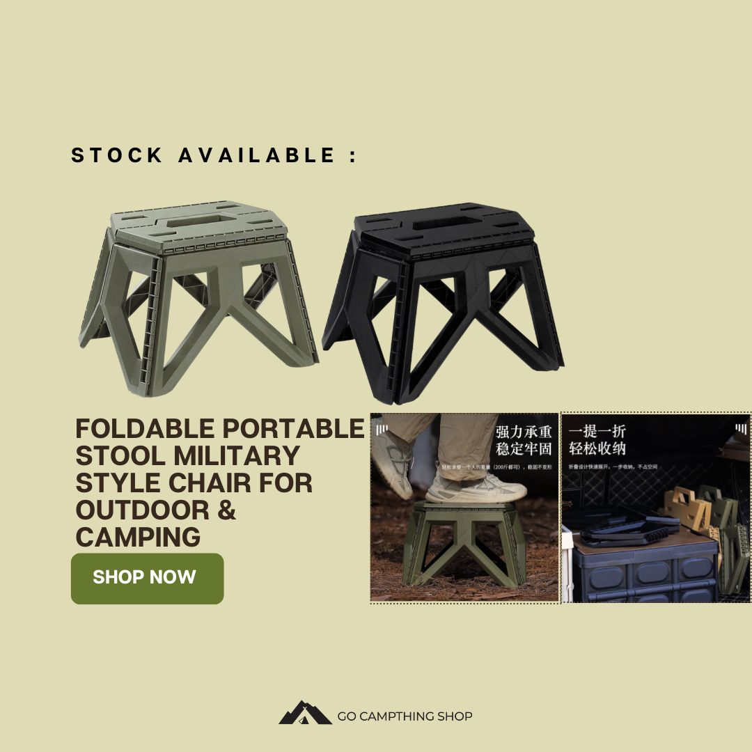 Foldable Portable Stool Military Style Chair Outdoor Camping – Go ...